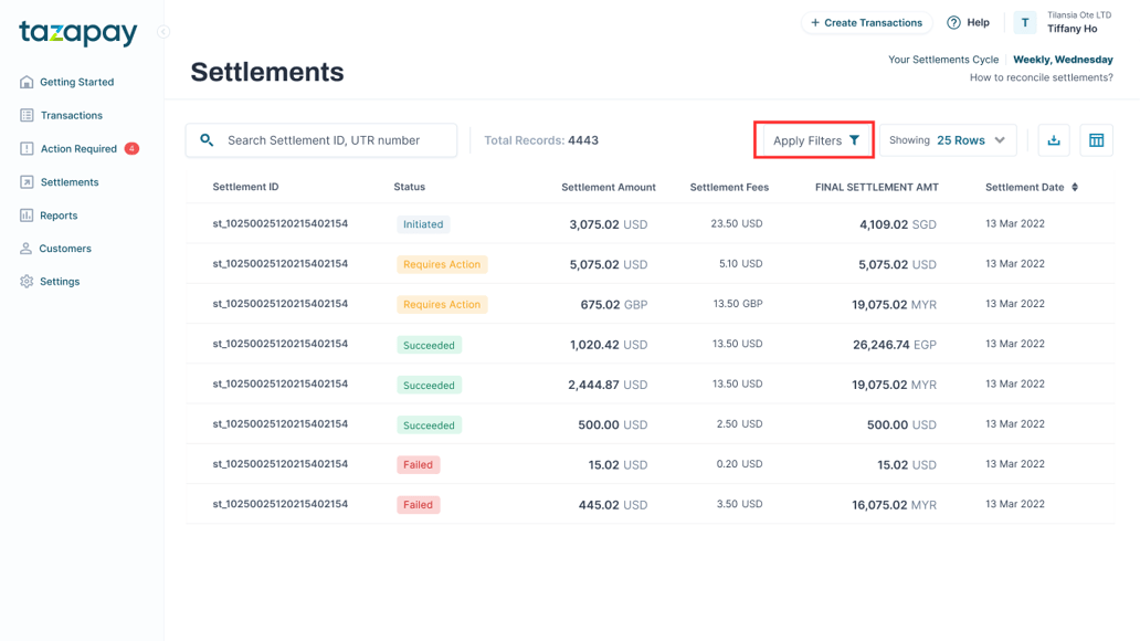 How Do I Reconcile Settlements Sent to My Bank Account