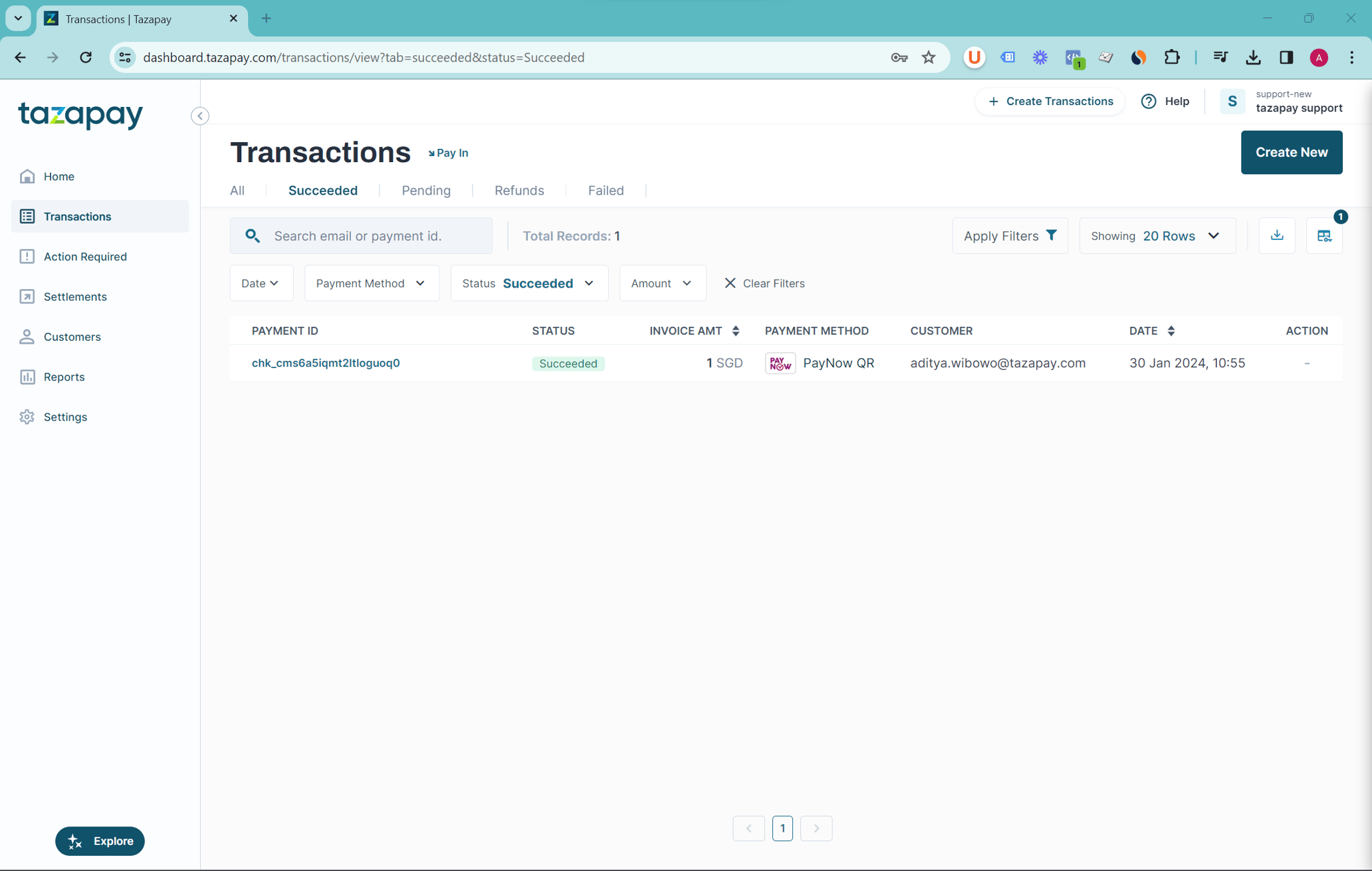 How do I request a refund from my dashboard?